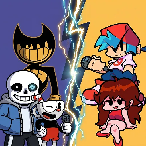 FNF Indie Cross — Cuphead, Sans y Bendy en un Solo Mod